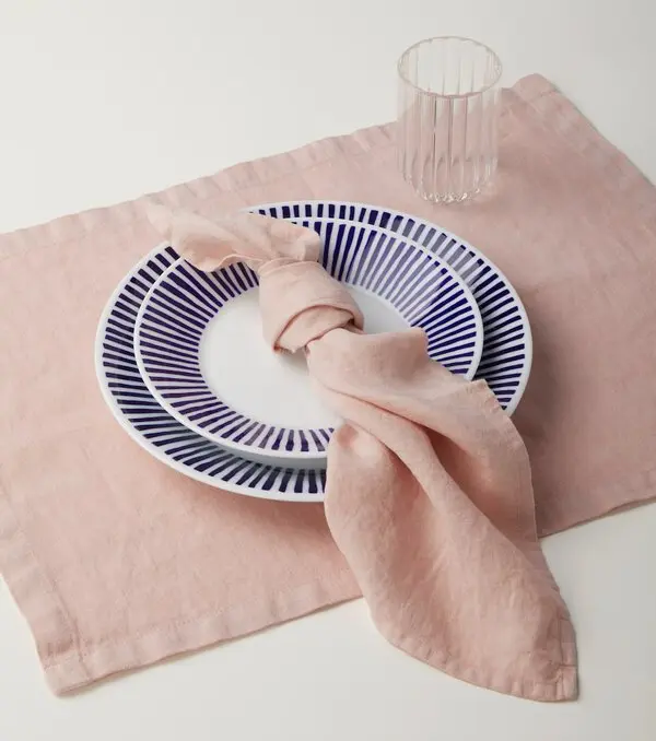 ONCE MILANO Set Of 4 Linen Napkins