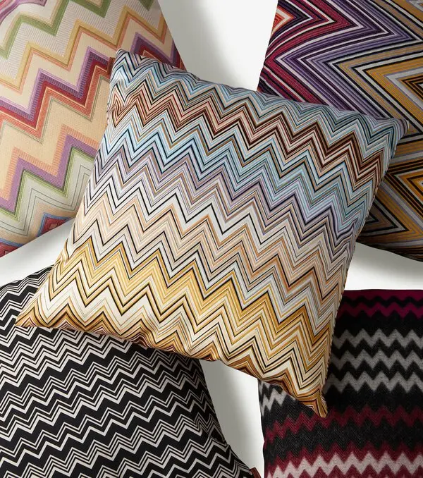 Missoni Jarris Zigzag Cotton Cushion - Multicoloured