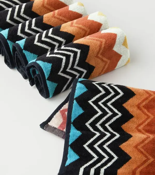 Missoni Giacomo Zigzag Set Of 6 Face Towels - Multicoloured