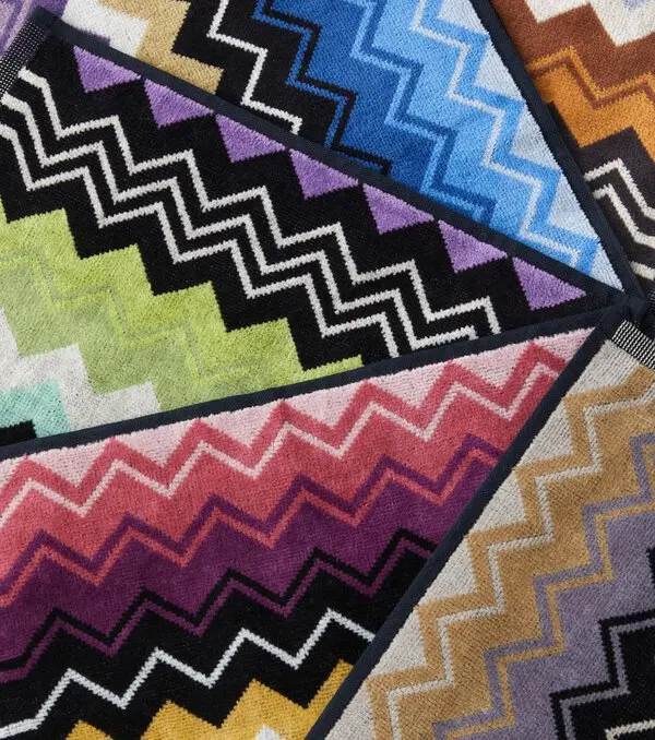 Missoni Giacomo Zigzag Set Of 6 Face Towels - Multicoloured