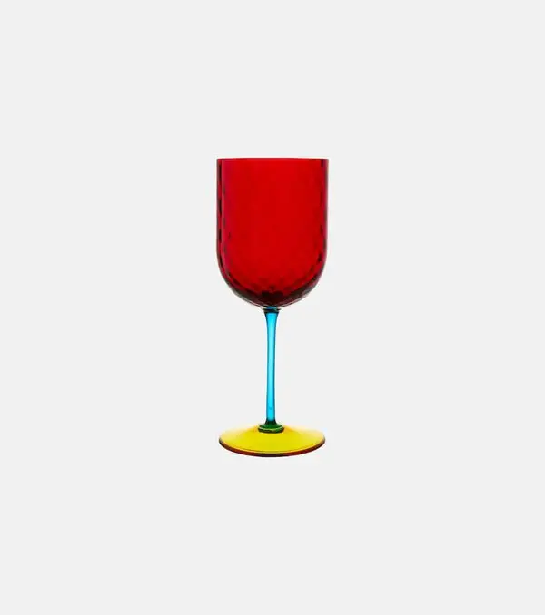 Dolce & Gabbana Murano Wine Glass - Red