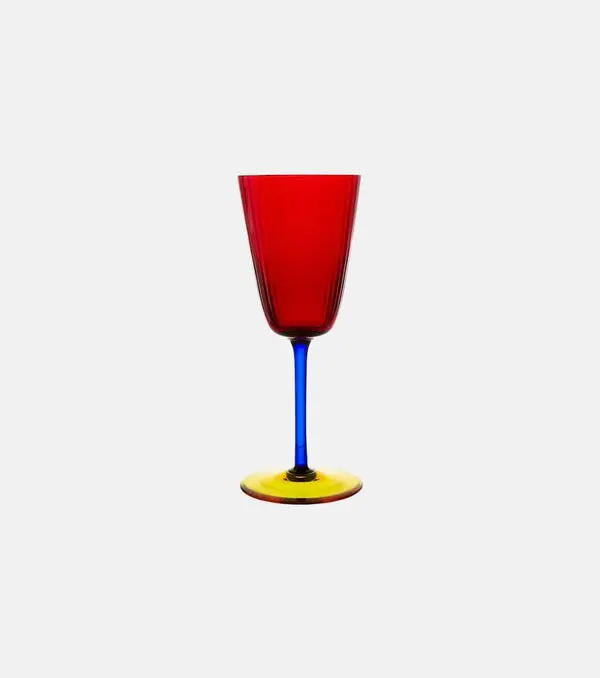 Dolce & Gabbana Murano White Wine Glass - Red