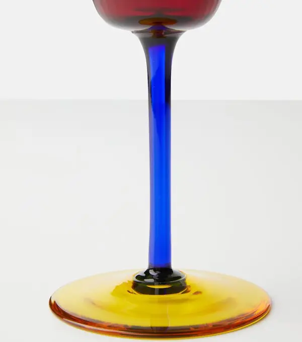 Dolce & Gabbana Murano White Wine Glass - Red
