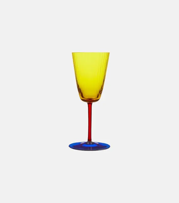 Dolce & Gabbana Murano White Wine Glass - Yellow