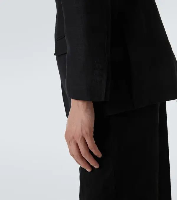 Rubinacci Linen Blazer - Black