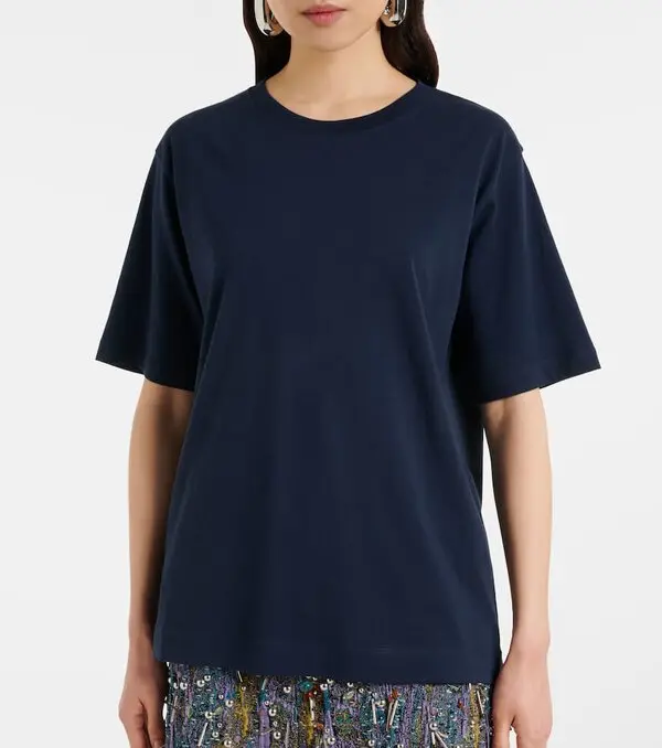 Dries Van Noten Cotton T-shirt - Blue