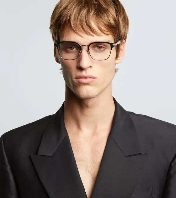 Dior Clubmaster Acetate And Metal Eyeglasses
