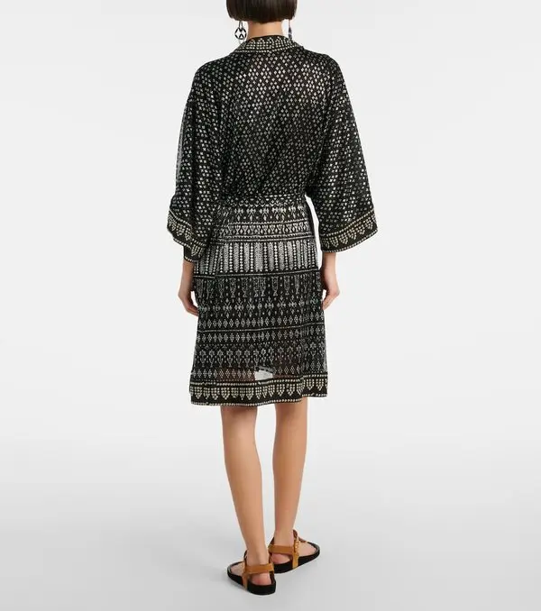 Isabel Marant Étoile Nawel Embellished Lamé Minidress
