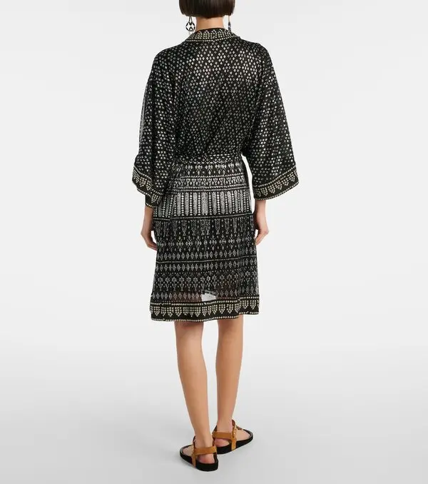 Isabel Marant Étoile Nawel Embellished Lamé Mini Dress