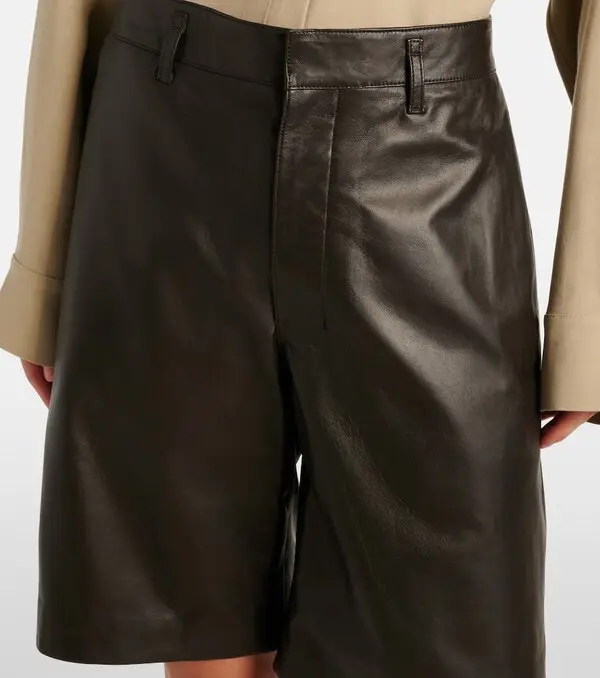 LEMAIRE Leather Shorts