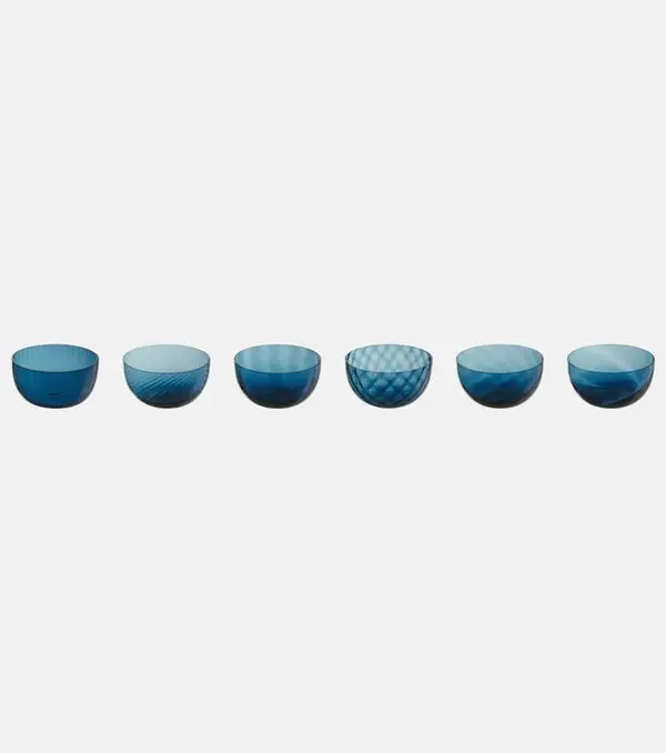 NASONMORETTI Idra Set Of 6 Cups - Blue