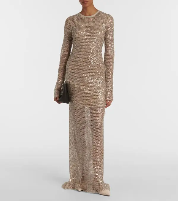 Brunello Cucinelli Sequined Gown
