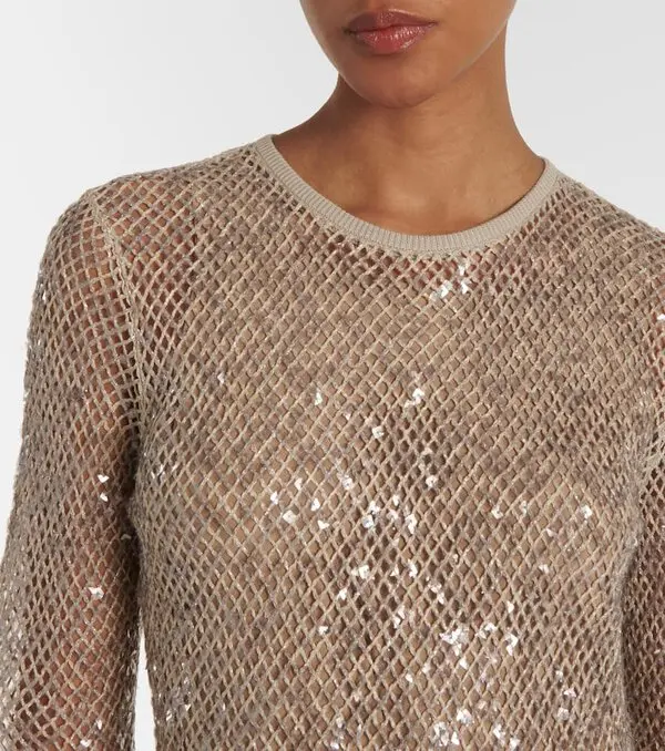 Brunello Cucinelli Sequined Gown