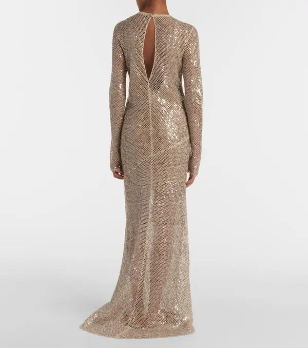 Brunello Cucinelli Sequined Gown