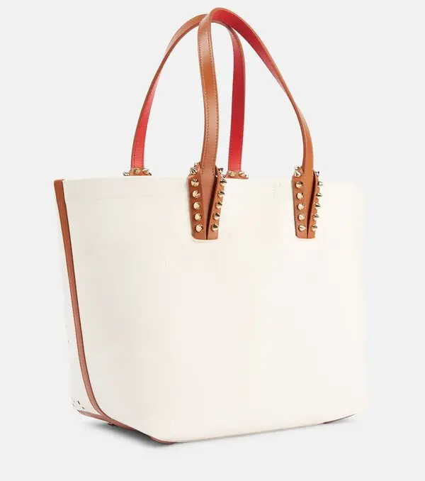 CHRISTIAN LOUBOUTIN Cabata Large Leather-trimmed Tote Bag - Multicoloured