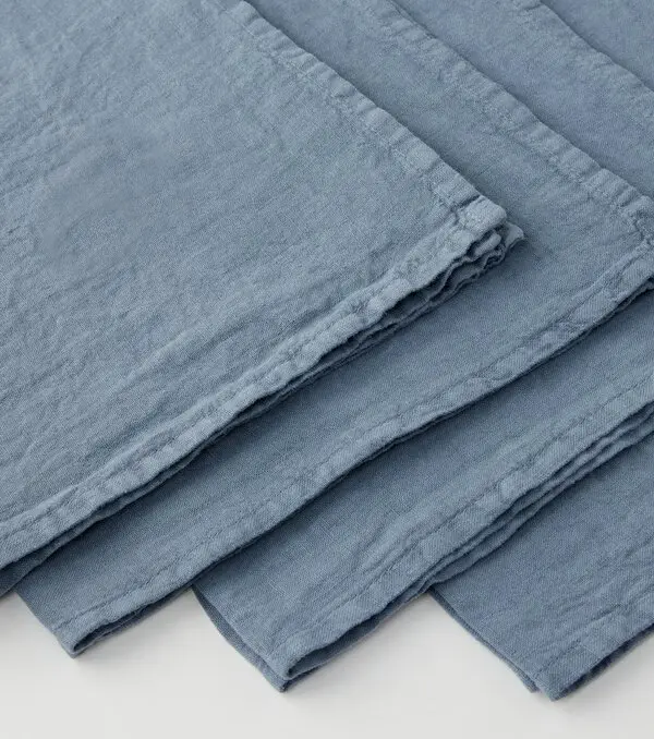 ONCE MILANO Set Of Four Linen Napkins