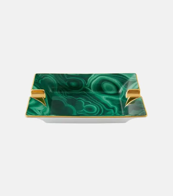 L'Objet Malachite Ashtray - Green