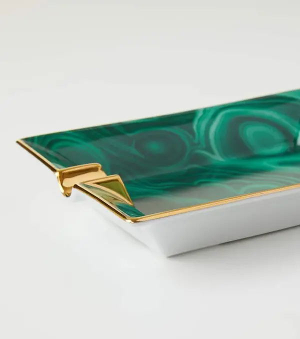 L'Objet Malachite Ashtray