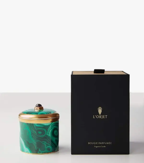 L'Objet Malachite Candle - Green