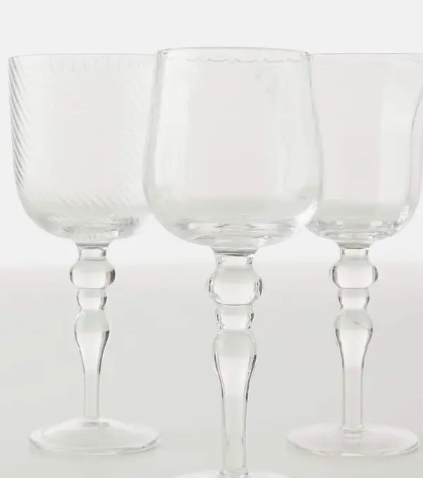 BITOSSI Set Of 6 Wine Glasses
