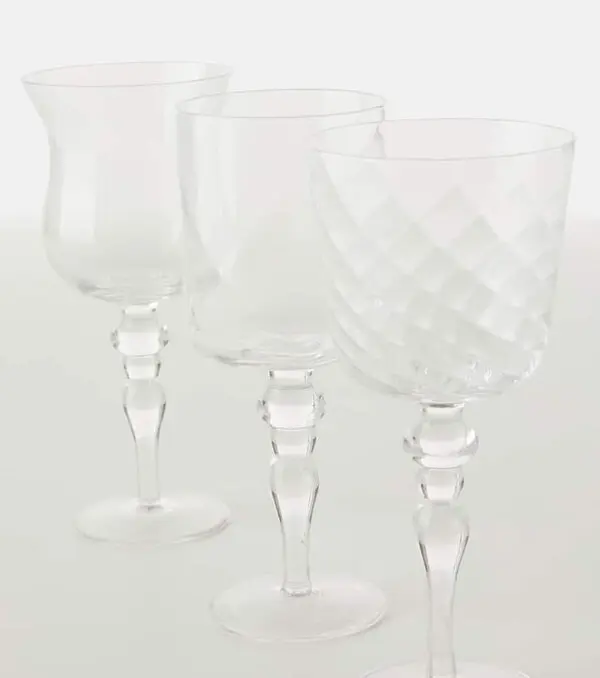 BITOSSI Set Of 6 Wine Glasses