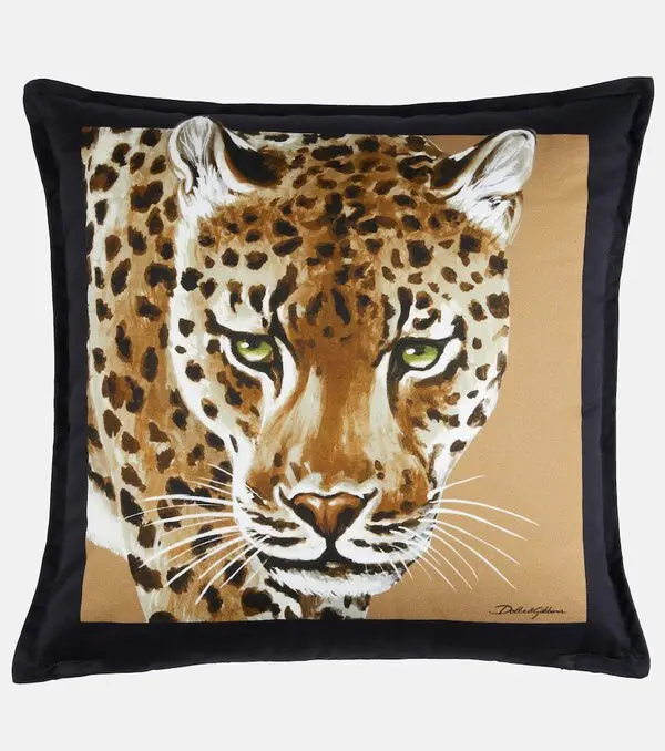 Dolce & Gabbana Leopardo Small Canvas Cushion