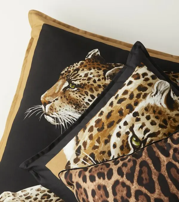 Dolce & Gabbana Leopardo Small Canvas Cushion