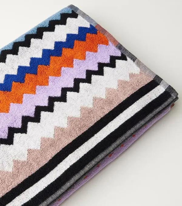 Missoni Riverbero Zigzag Cotton Terry Beach Towel