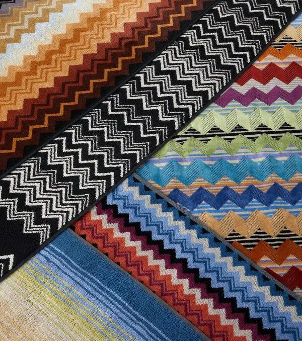 Missoni Giacomo Zigzag Set Of 2 Towels - Multicoloured
