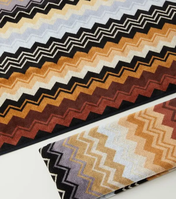 Missoni Giacomo Zigzag Set Of 2 Towels - Multicoloured