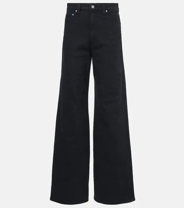 Khaite Dane High-rise Wide-leg Jeans - Blue