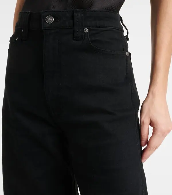 Khaite Dane High-rise Wide-leg Jeans - Blue