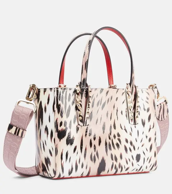 CHRISTIAN LOUBOUTIN Cabata Mini Leopard-print Tote