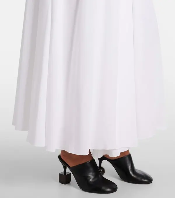 Jacquemus Norma Draped Maxi Dress - White