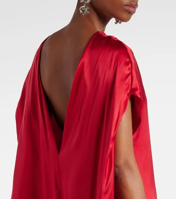 Dries Van Noten Silk-blend Satin Gown