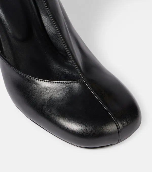 LEMAIRE Cutout Leather Ankle Boots