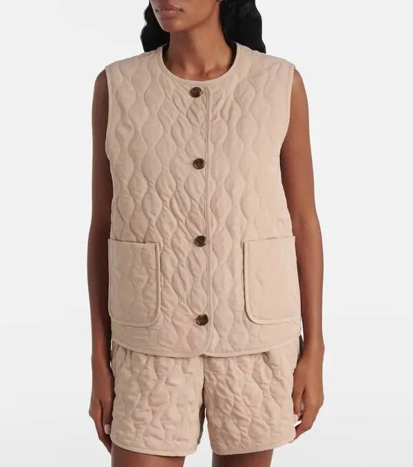 Varley Karla Quilted Twill Vest