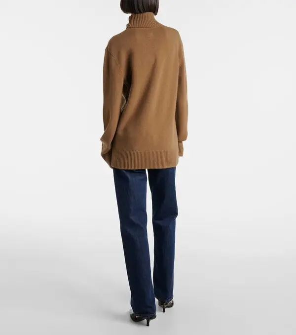 TOTEME Cashmere Turtleneck Sweater - Beige