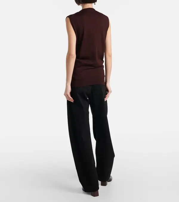 LEMAIRE Wool-blend Top - Purple
