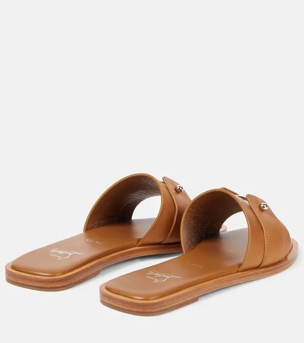 CHRISTIAN LOUBOUTIN Chambelimule Slides - Brown