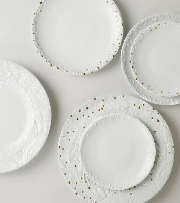 L'Objet Haas Mojave Porcelain Dinner Plate - White