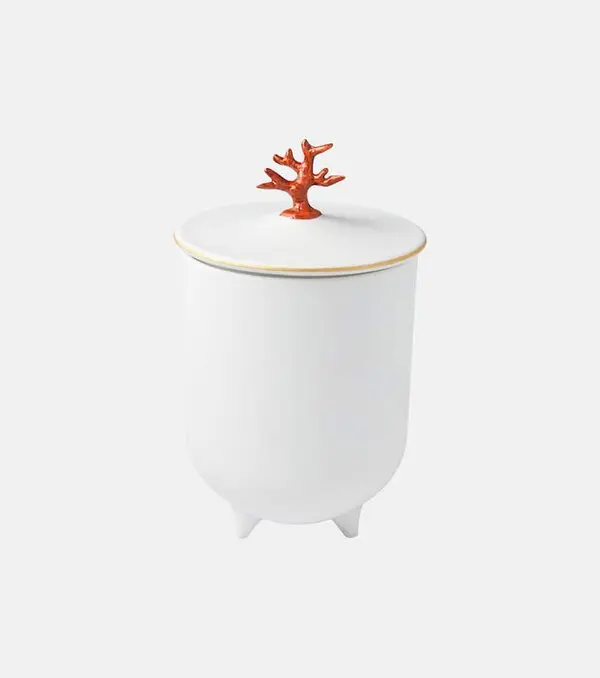 L'Objet Footed Coral Candle - Multicoloured