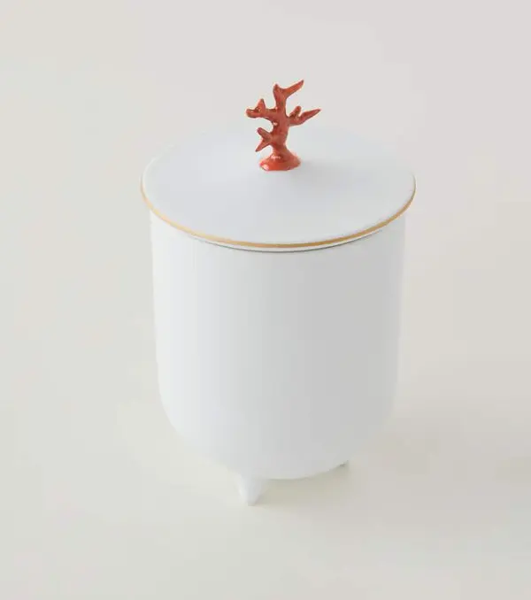 L'Objet Footed Coral Candle