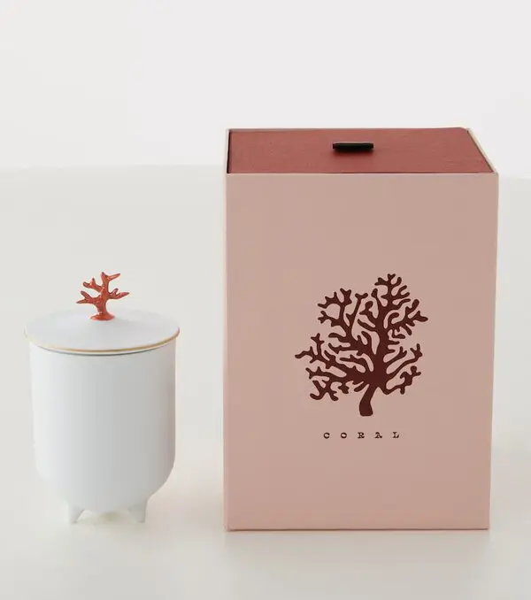 L'Objet Footed Coral Candle