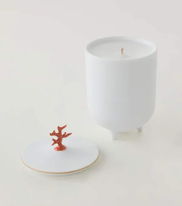 L'Objet Footed Coral Candle