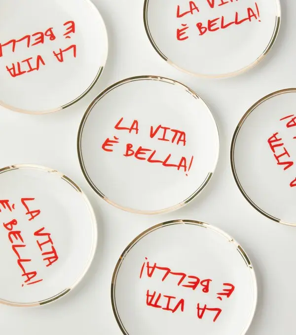 BITOSSI La Vita È Bella Set Of 6 Plates