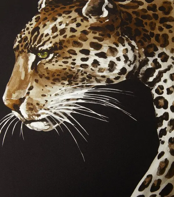 Dolce & Gabbana Leopardo Medium Canvas Cushion - Multicoloured