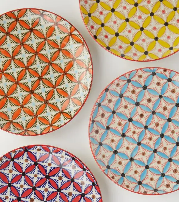 POLSPOTTEN Hippy Set Of 4 Side Plates