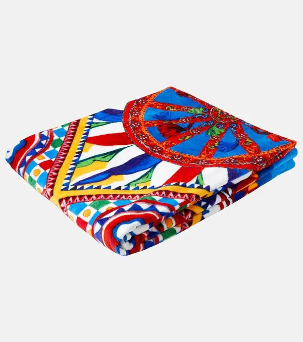 Dolce & Gabbana Carretto Terry Beach Towel - Multicoloured