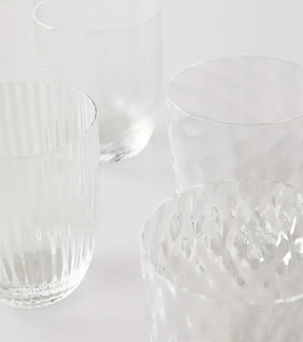 NASONMORETTI Idra Set Of 6 Glasses - White